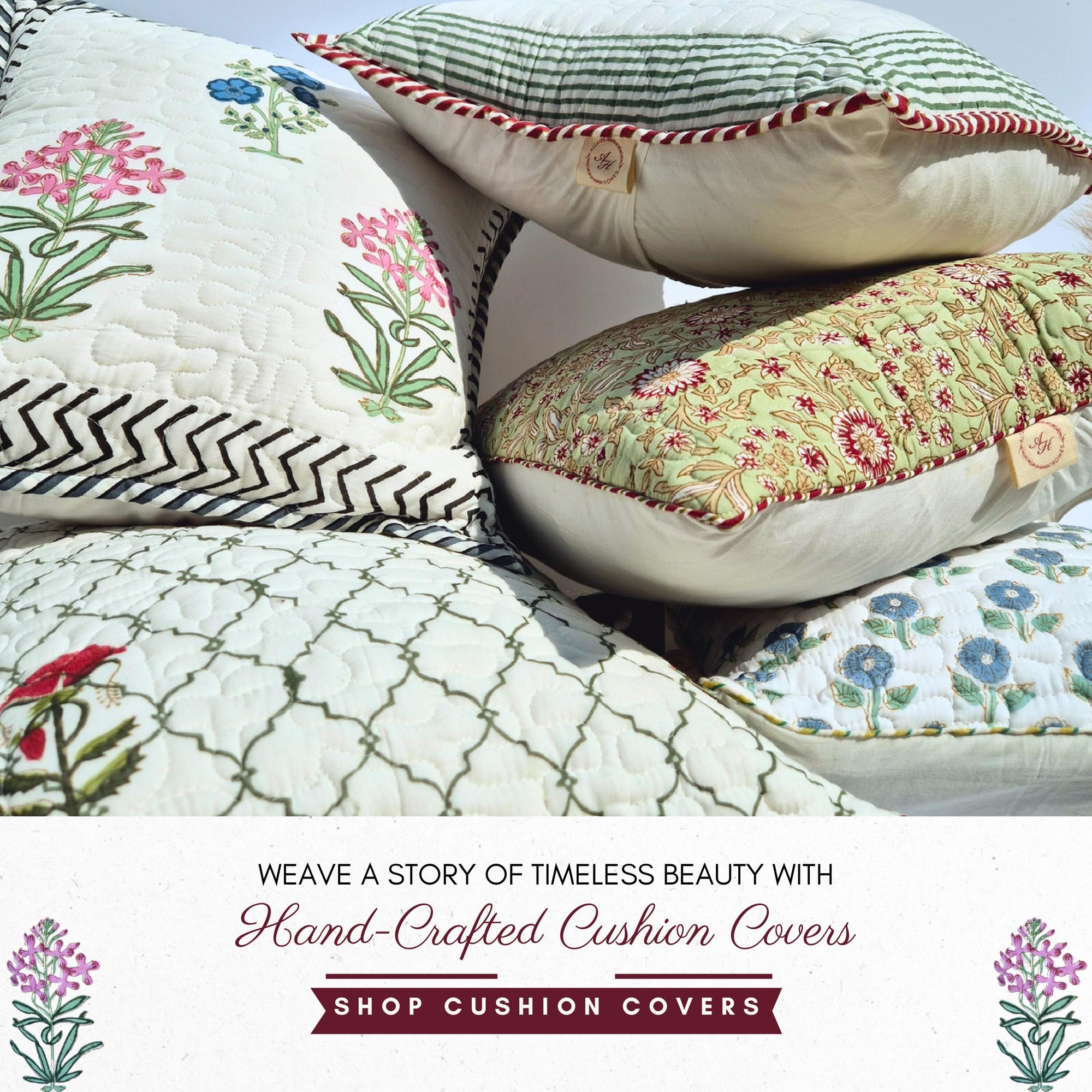 Sustainable Handcrafted Block Print Home Linens: Altaire Homes